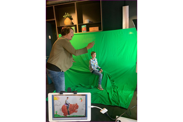 BLOEI! - Activiteit - Green screen: Ga op avontuur in je eigen tekening